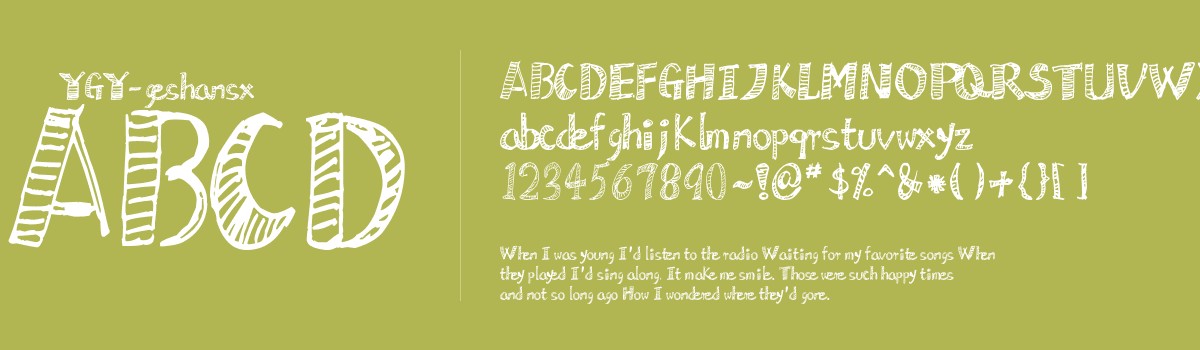 YGY-geshansx-字体展示